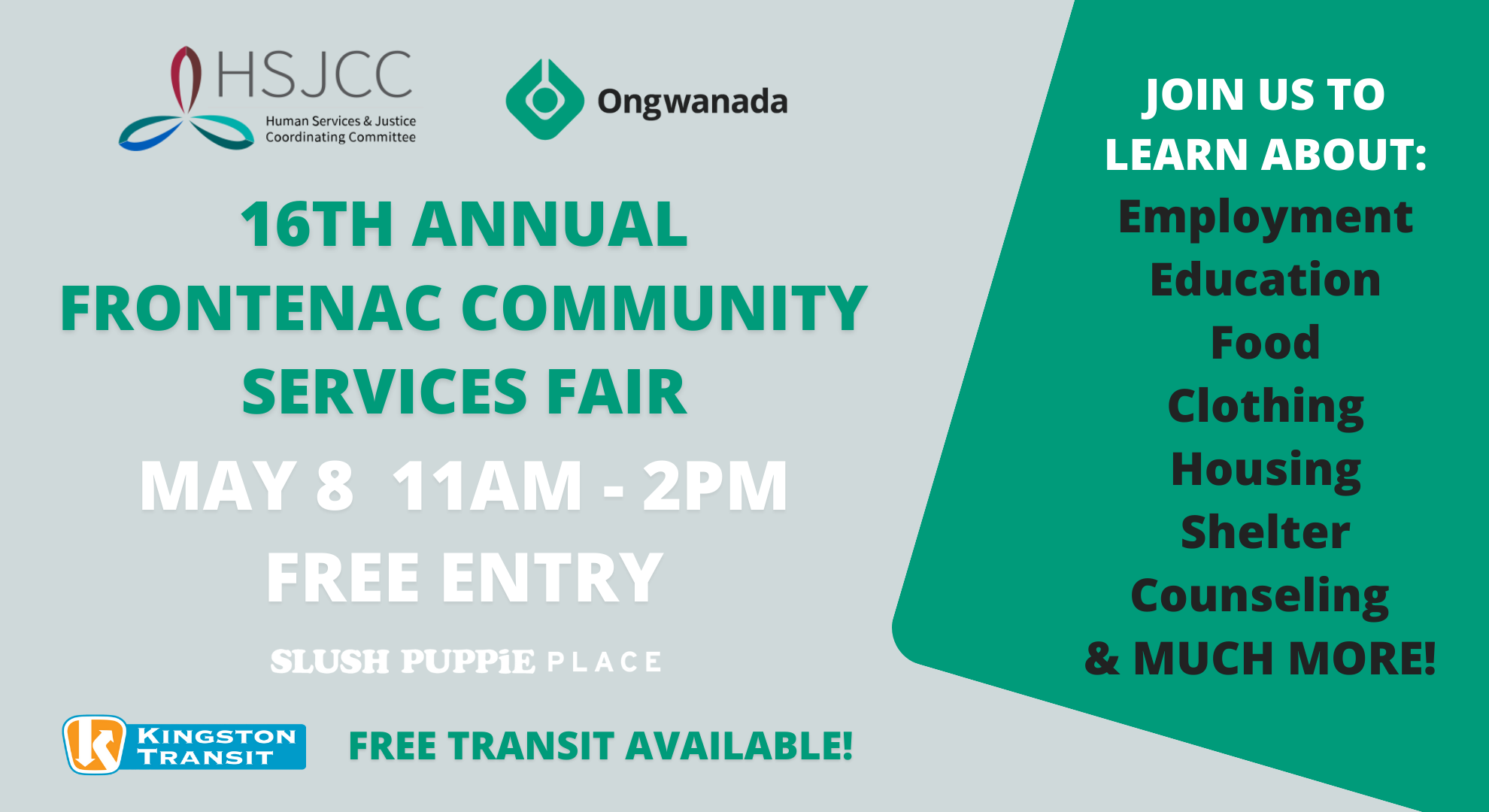 Frontenac Community Services Fair - Slush Puppie Place - Kingston, ON